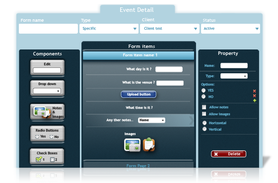 Create, manage and track paperless forms and surveys in mobile Apps